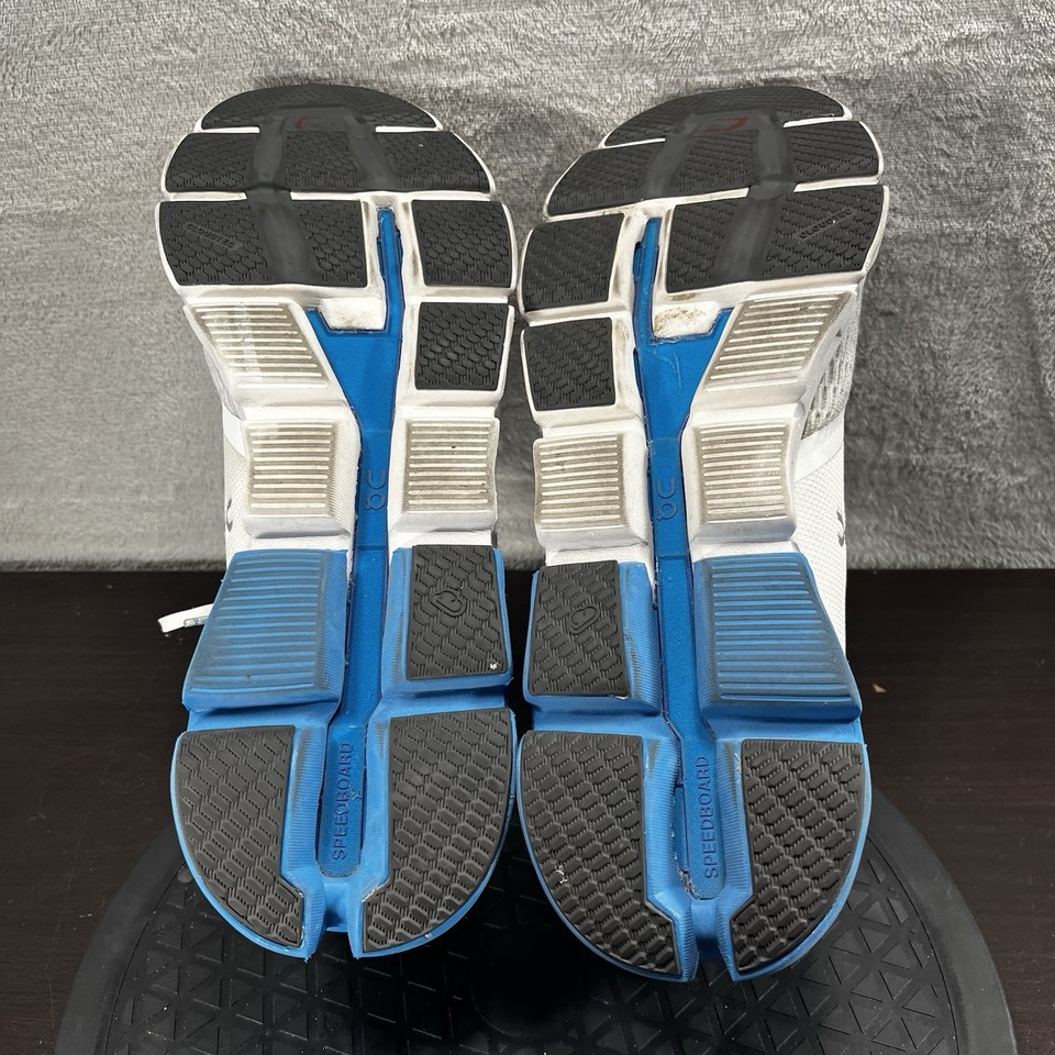 On Cloudflyer 4 Mens Size 10.5 Metal Lapis Blue Lace Up Running ...