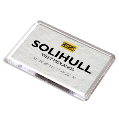 FRIDGE MAGNET - Solihull, West Midlands - Lat/Long SP1579 | eBay