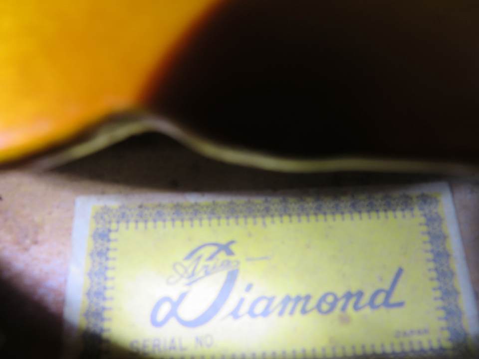 Vintage 1966-1970's Aria Diamond Hollowbody 1202 Electric Sunburst ...