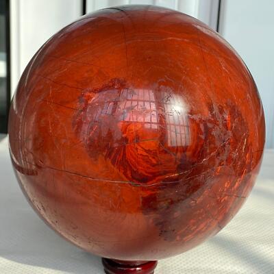 Natural dragon blood stone quartz sphere crystal ball reiki healing ...