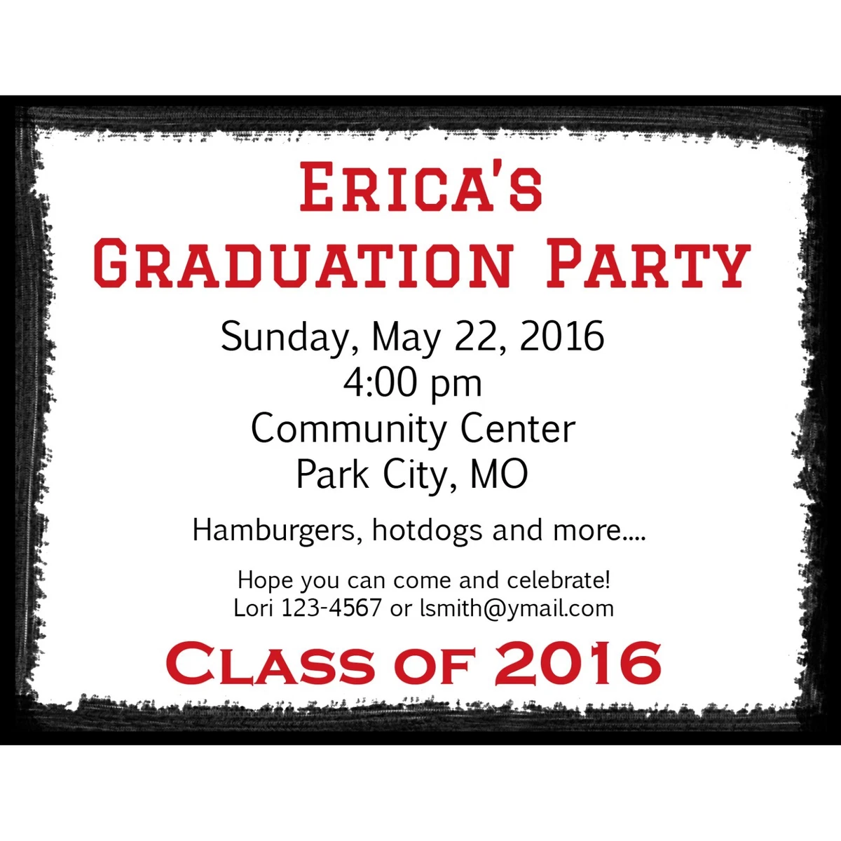 College Graduation Party Invitation