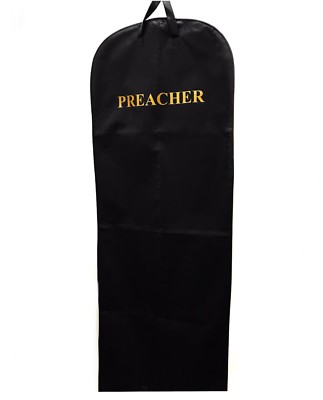 Robe Bag (Preacher), Black, 66" L x 24" W, Clergy Robe Bag | eBay