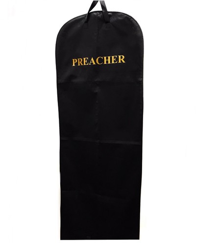 Robe Bag (Preacher), Black, 66" L x 24" W, Clergy Robe Bag | eBay
