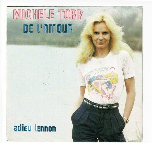 Michèle TORR Disque Vinyle 45T 7" DE L'AMOUR - ADIEU LENNON Beatles AZ ...