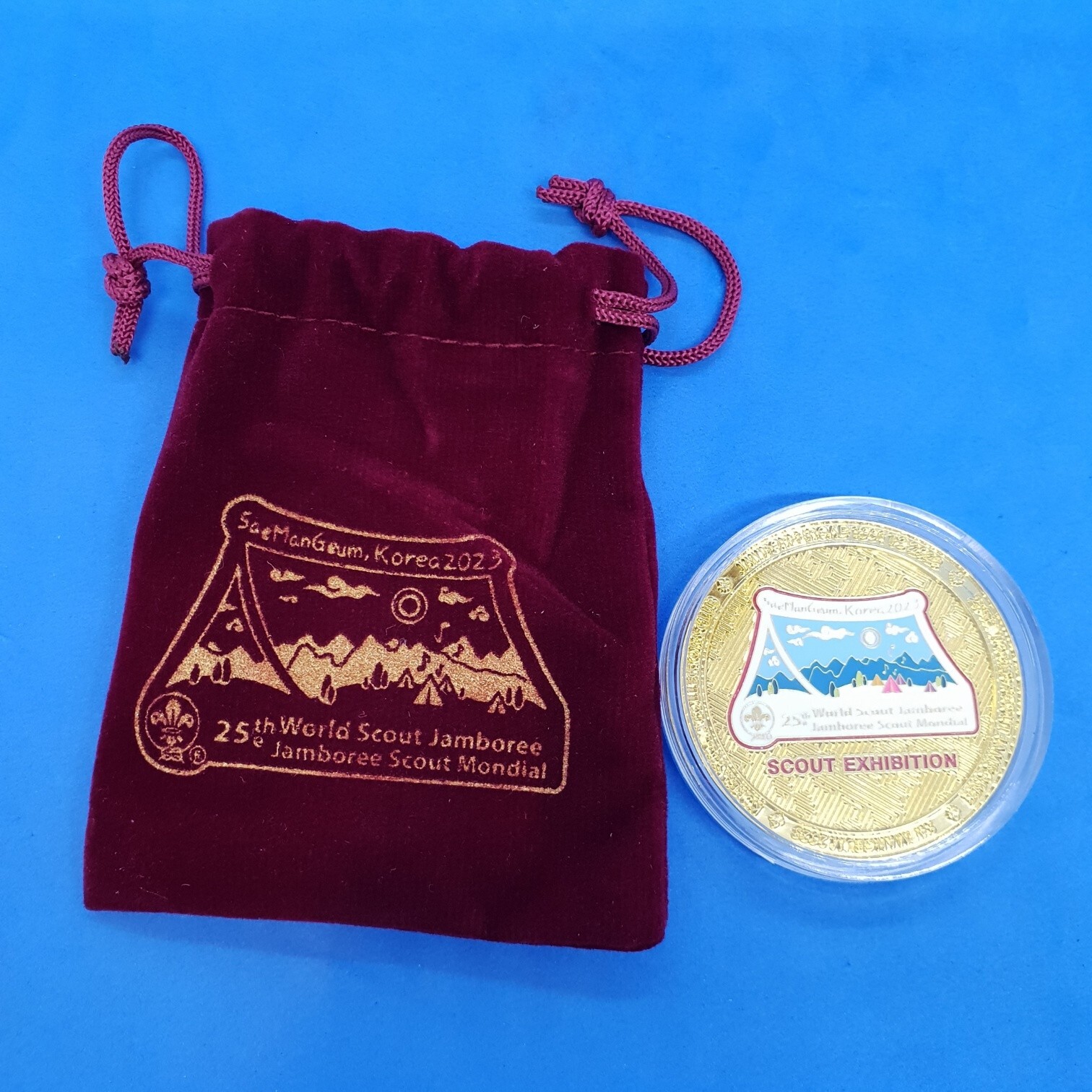 VERY RARE 25th World Jamboree 2023 KOREA / SCOUT EXHIBITION TEAM COIN ...