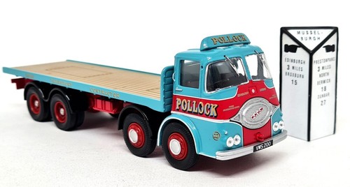 Corgi 1/50 - ERF KV 8 Wheel Platform Lorry Pollock CC10503 Diecast ...