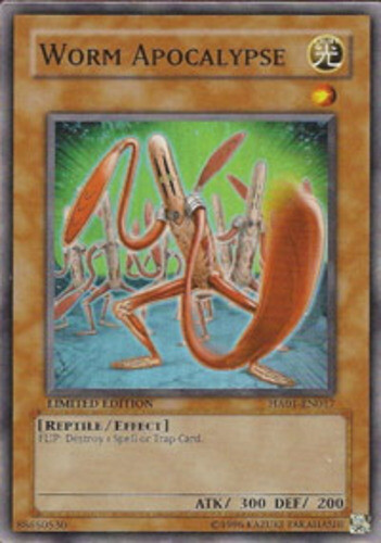 Worm Apocalypse - HA01-EN017 - Super Rare - Limited LP YuGiOh! Hidden ...