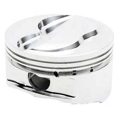 JE Pistons 243327 Open Chamber Dome Top Gas Ported Pistons, BB Chevy 4. ...