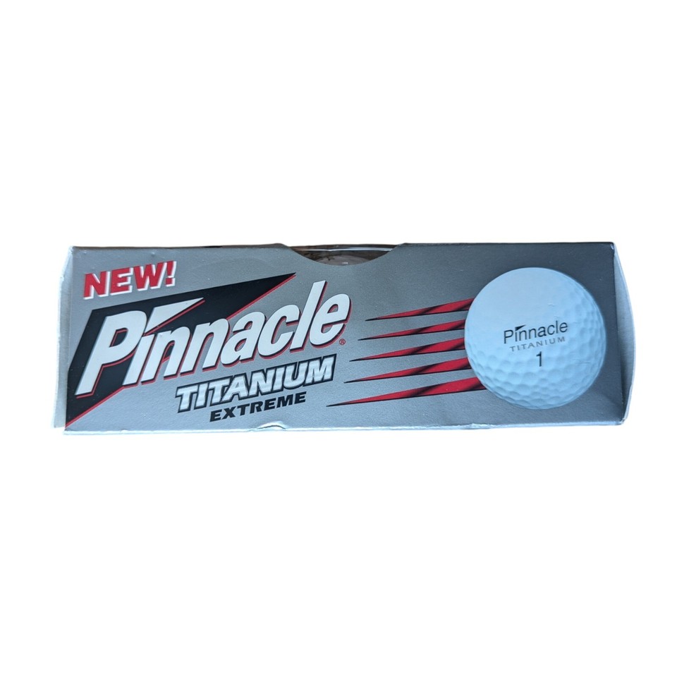Genuine Pinnacle Titanium Extreme Distance Golf Balls NEW in Box - 3 BALLS | eBay