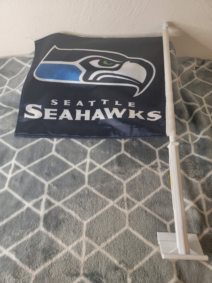 NFL Seattle Seahawks 11X14 Window Mount 2-Sided Car Flag Officially ...