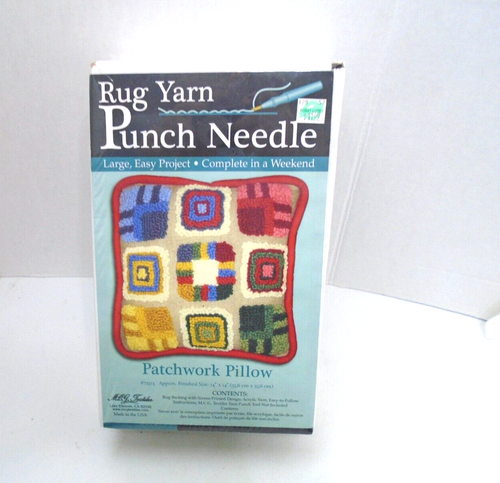 Rug Yarn Patchwork Pillow Punch Needle Large Easy Project/Kit by MCG Textiles 716448735137| eBay