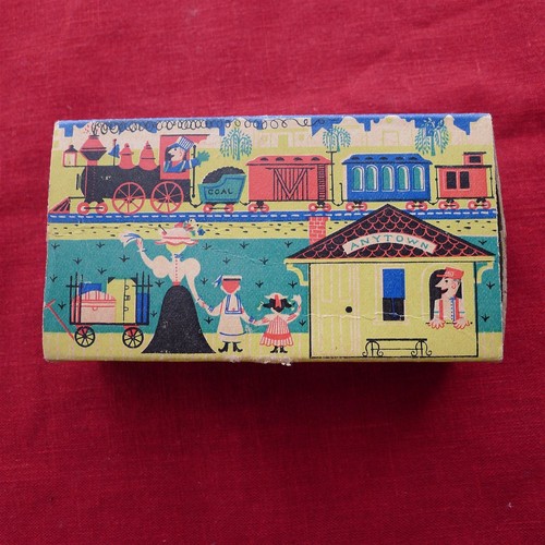 Vintage 1955 Ohio Blue Tip Matches Box With Matches At the Station | eBay