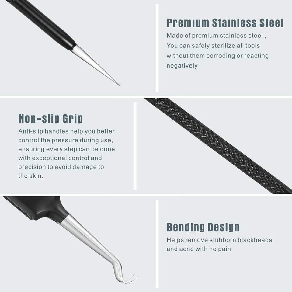 Kit de herramientas de eliminación de extractor de comedones de ...