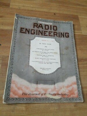 Vintage 1931 RADIO ENGINEERING MAGAZINE - old ham radio articles | eBay