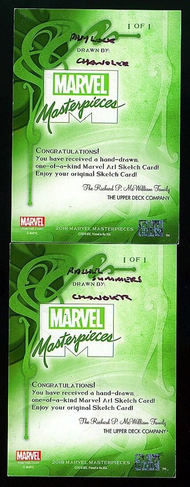 PSYLOCKE RACHEL SUMMERS 2016 Marvel Masterpieces Artist Sketch Cards 1/ ...