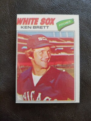 KEN BRETT 1977 TOPPS BASEBALL CARD #157 CHICAGO WHITE SOX COLOR TEST ...