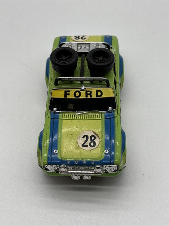 VINTAGE AFX AURORA G-PLUS FORD RALLY ESCORT #28 HO SLOT CAR UNTESTED | eBay