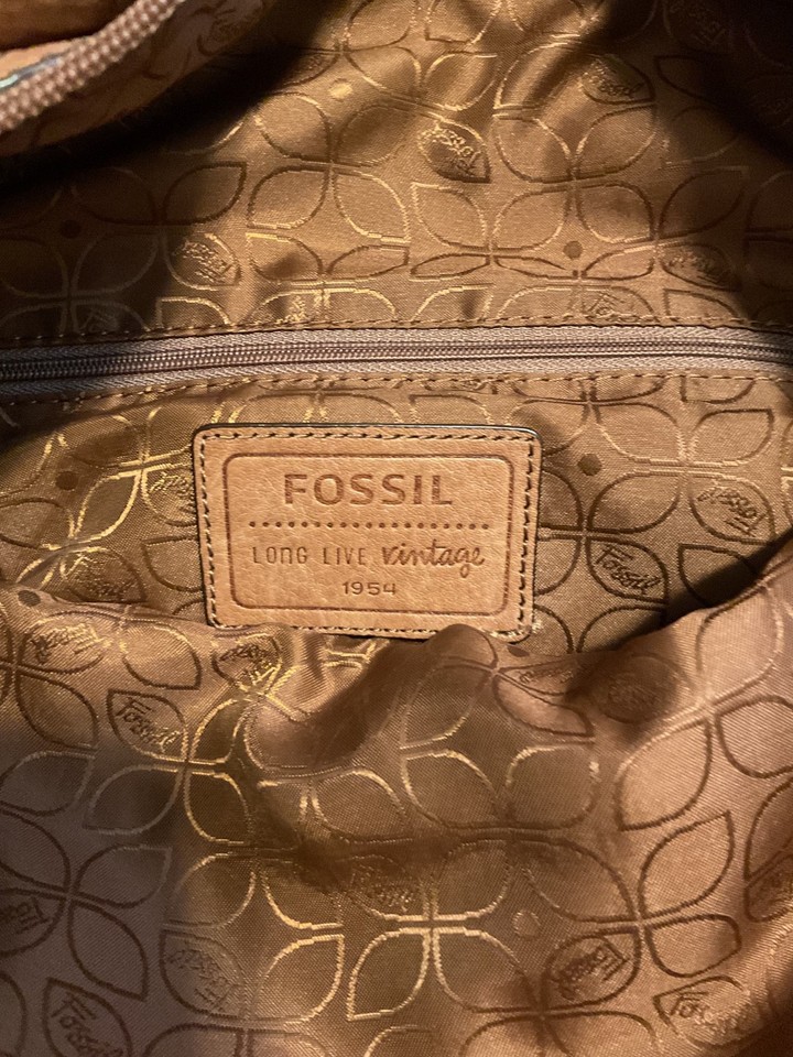 Fossil Maddox Large Foldover Convertible Shoulder bag Crossbody Bag Tan ...