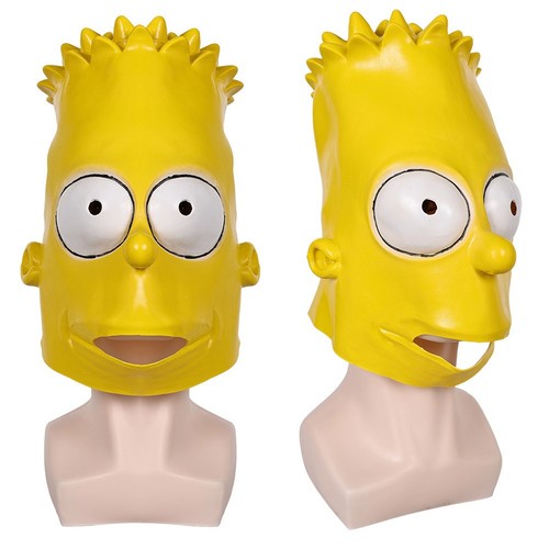 THE SIMPSONS Bart Simpson Masks Latex Overhead Halloween Full Head ...