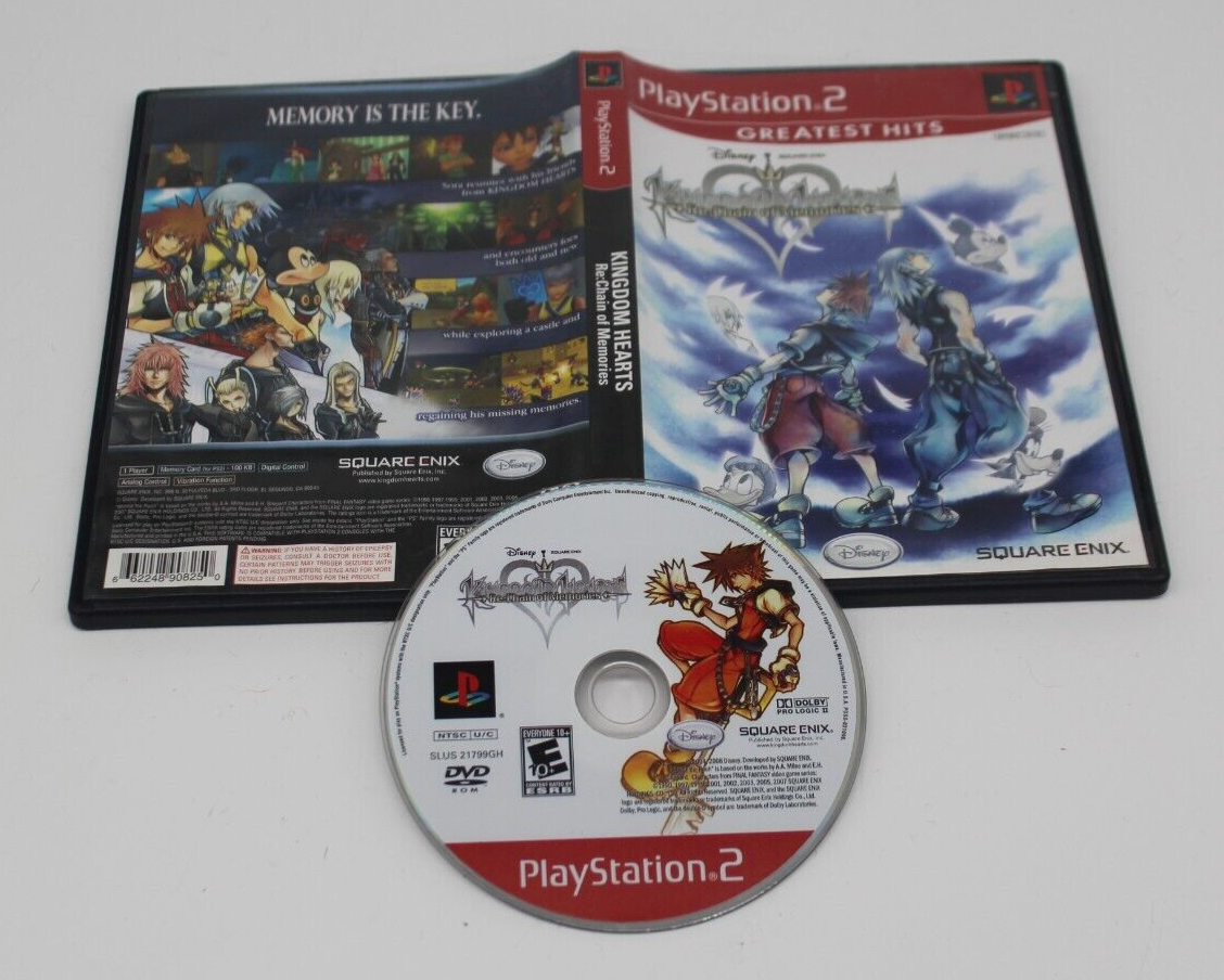Kingdom Hearts Re Chain of Memories PlayStation 2 PS2 No Manual GH ...