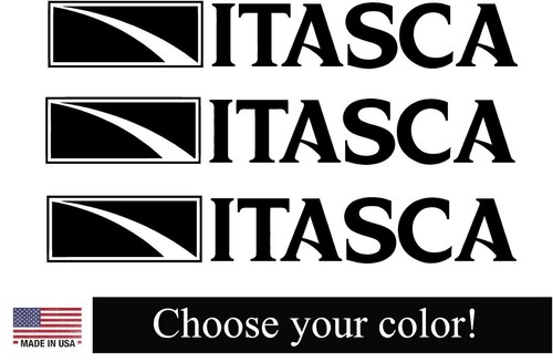 Itasca RV Decal Stickers Trailer Camper Lettering Vinyl Decals 3 piece ...