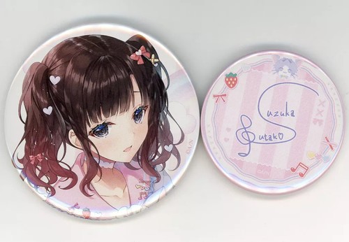 Badge Bins Utako Suzuka Can Badge Set di 2 "Virtual YouTuber Nijisanji ...