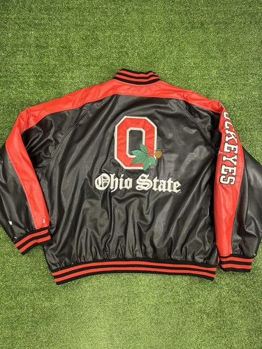 Vintage Ohio State Buckeyes Steve & Barry’s Leather Jacket - XXL | eBay
