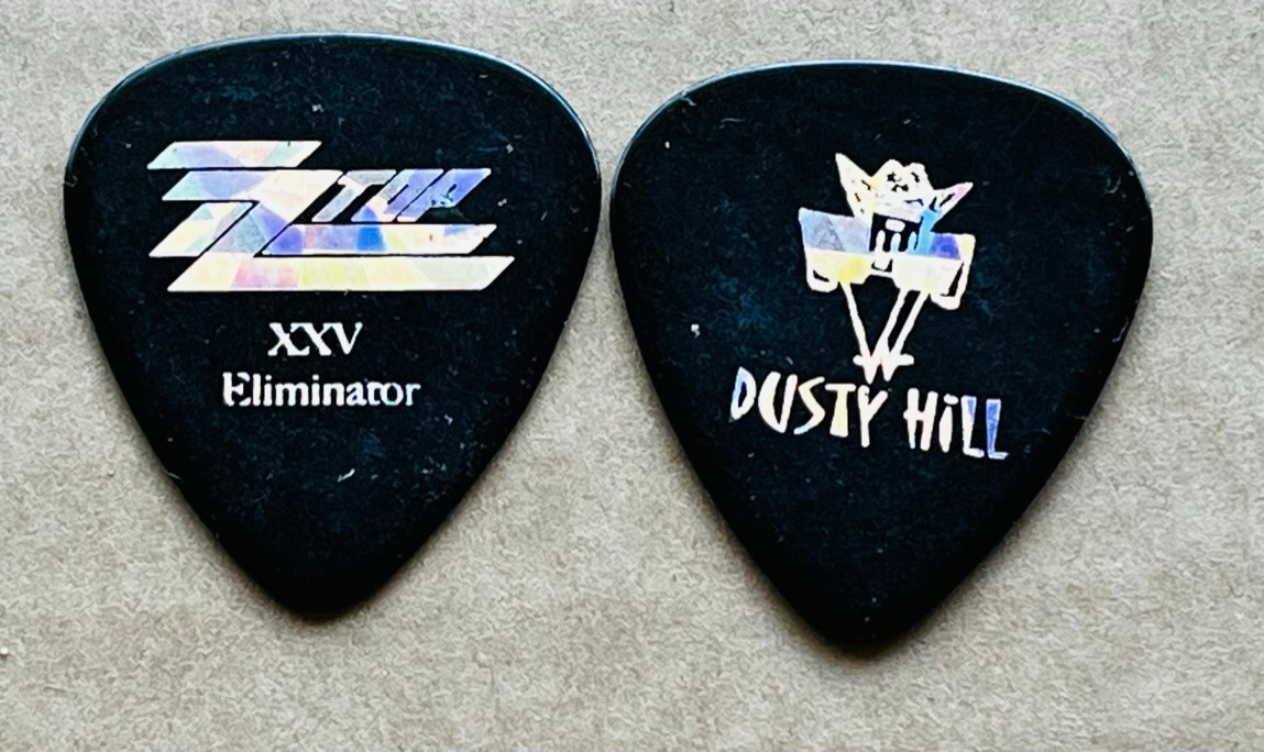 ZZ TOP Dusty Hill XXV Eliminator Tour Guitar Pick | eBay