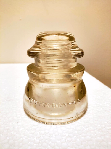 Vintage Clear Glass Hemingray-45 Insulator Power Line Telephone Pole | eBay
