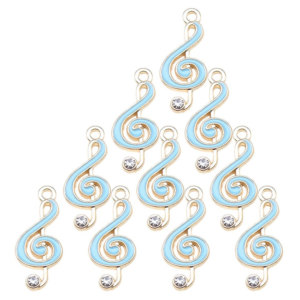 40 PCs DIY Music Notizen Charme Schmuck machen Musical Notes Charm ...