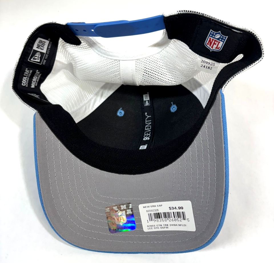 Houston Oilers NFL NE Stretch-Snap Snapback Trucker Hat~ Light Blue ...