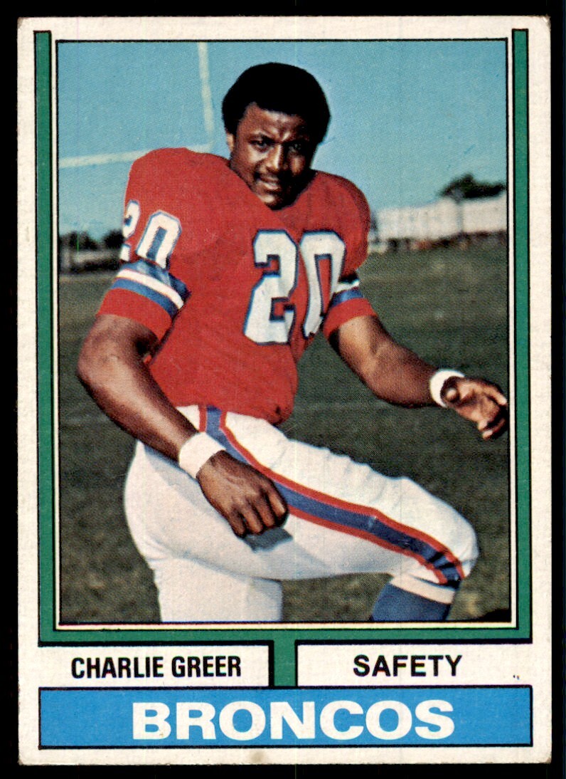 1974 Topps Charlie Greer Football Card Denver Broncos #217 | eBay