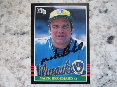 Brewers Mark Brouhard Signed Autographed 1985 Donruss Nr.Mint | eBay
