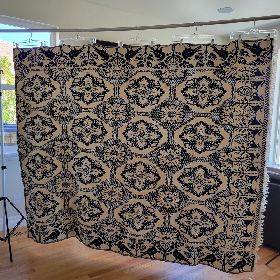 Fancy or Jacquard Double Weave Coverlet 1825-1840 | A Historic American ...