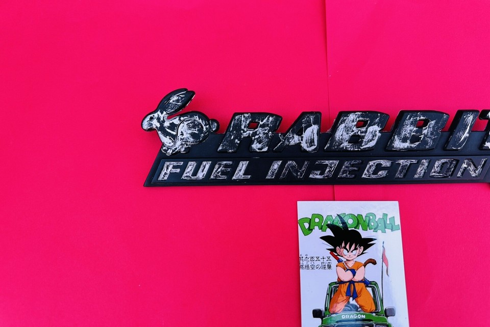 75-84 Rabbit L Fuel Injection Badge Rear Emblem VW Rabbit Mk1 OEM | eBay