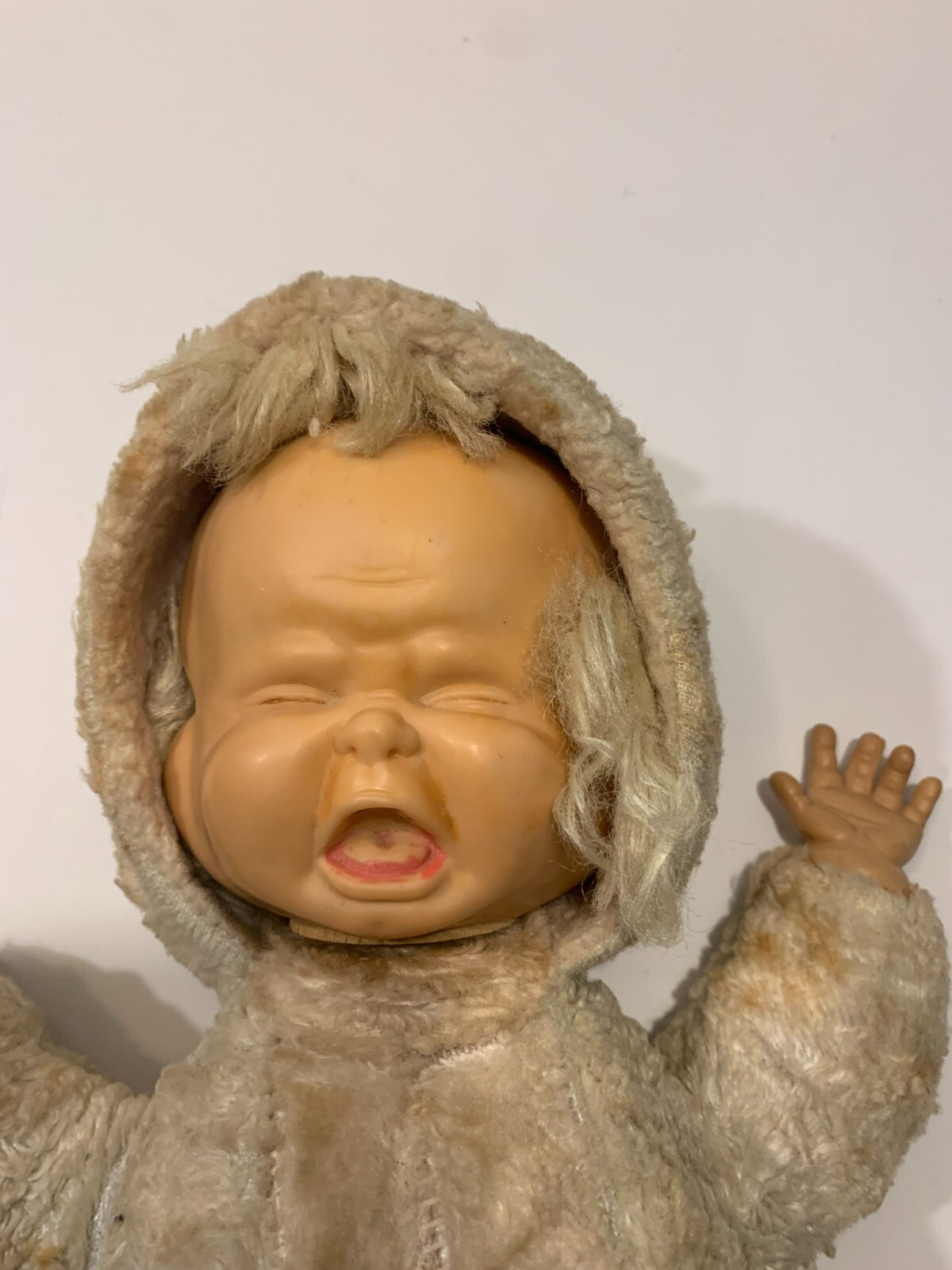 Antique Composition Trudy Three Face Doll Elsie Gilbert 14" Girl With ...