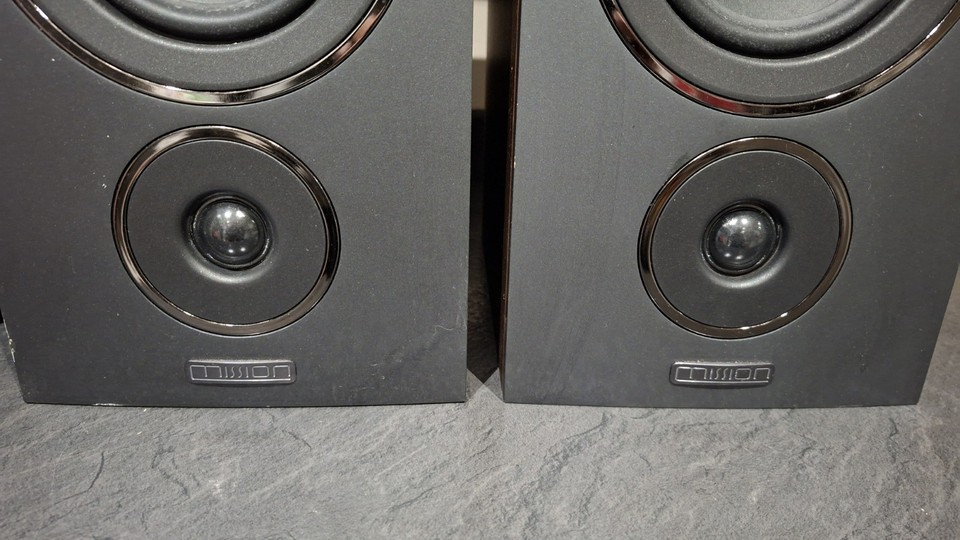 Mission LX-2 BookShelf StandMount MAIN Rear HiFi Stereo Speakers 100W ...