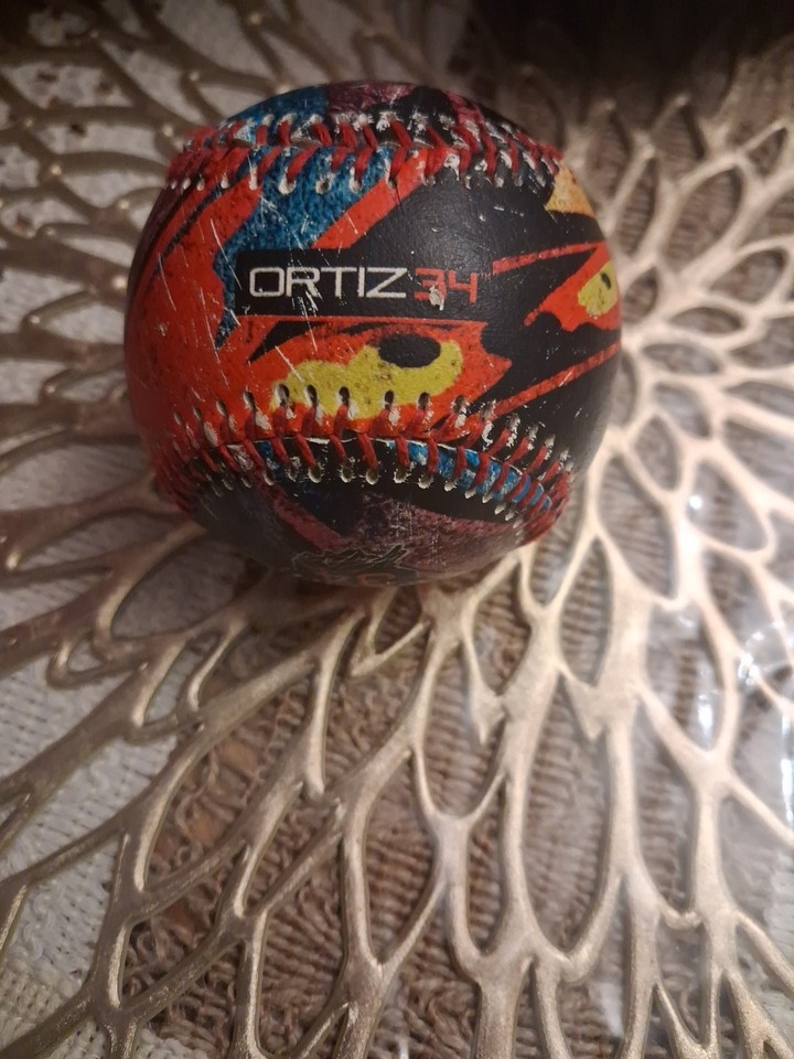Boston Red Sox Big Papi David Ortiz Red Graffiti Souvenir Baseball Ball ...