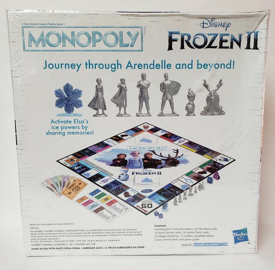 Monopoly - Disney Frozen II Edition Board Game New and Sealed ...