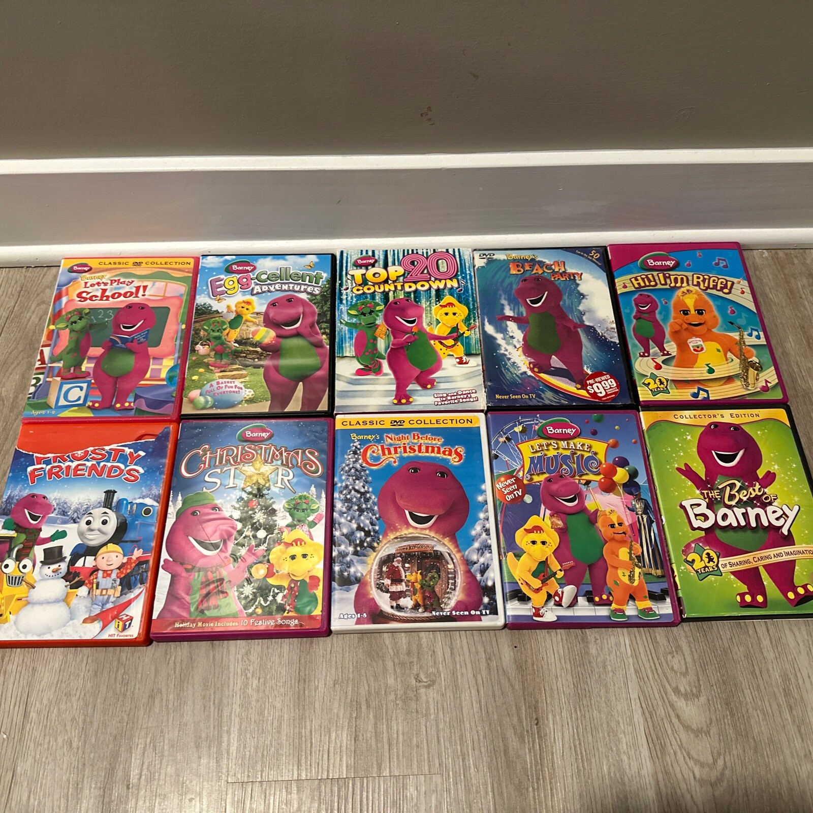 Barney DVD Lot of 10! Let’s Play School! | Grelly USA