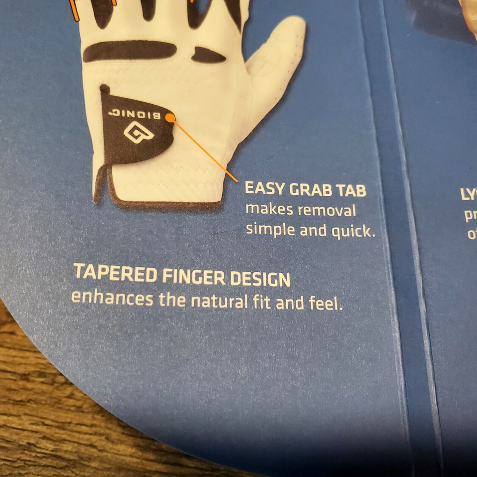 Bionic StableGrip Golf Glove Men's Right Hand Size Medium Large NEW | eBay