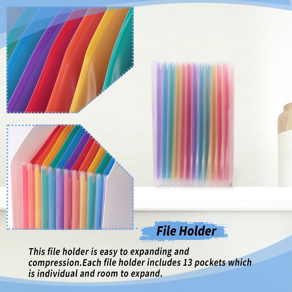 Expanding File Holder Folder Standing A4 Vertical File Organizer ...