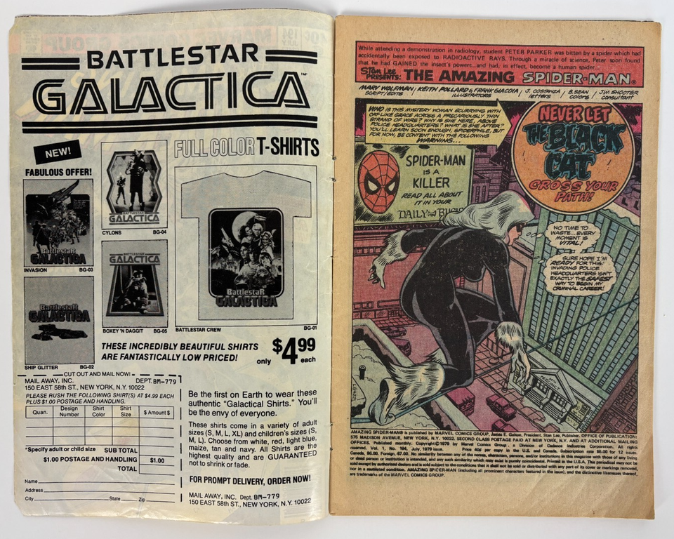 Amazing Spider-Man #194 - key 1st appearance The Black Cat (1979) - low ...