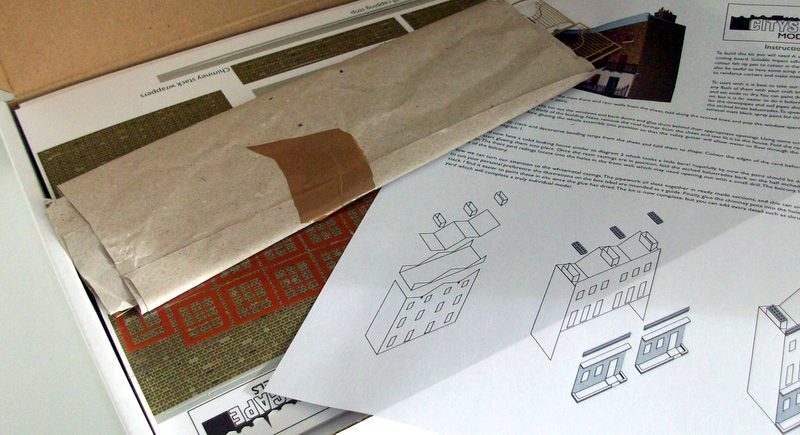 Cityscape models 1/76 Scale - CS3 Flat pack card Villa house block ...