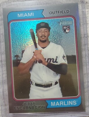 2023 Topps Heritage Jerar Encarnacion Silver Refractor /374 Miami ...