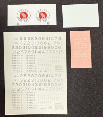 Champ Decals EH-4BN HO Great Northern Steam Locomotive Side Facing ...