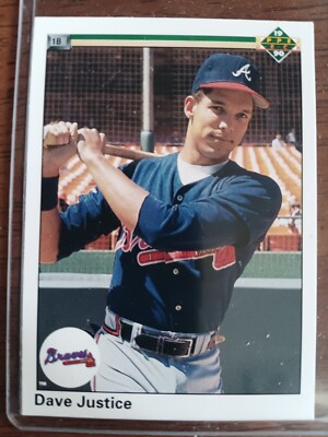 DAVE JUSTICE ATLANTA BRAVES 1990 UPPER DECK BASEBALL CARD #711 | eBay