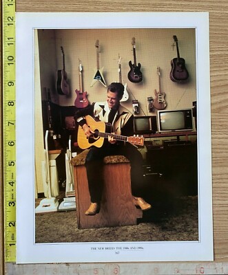 Randy Travis Musician Singer 1990's Book Photo Photograph Seated With ...