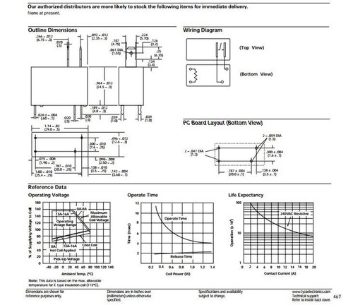 1x New OMIF-S-112LM 17A HF62F-012-1H Miniature Power PC Board Relay | eBay