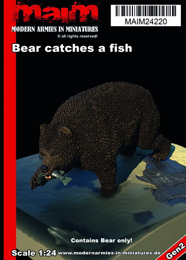MAiM 1/24 Bear Catches a Fish | eBay Australia